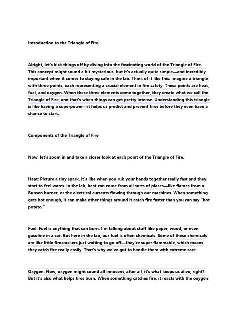 Triangle of Fire | PDF | Fires | Combustion