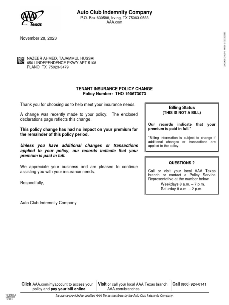 Tenant Policy-Updated | PDF | Insurance | Deductible