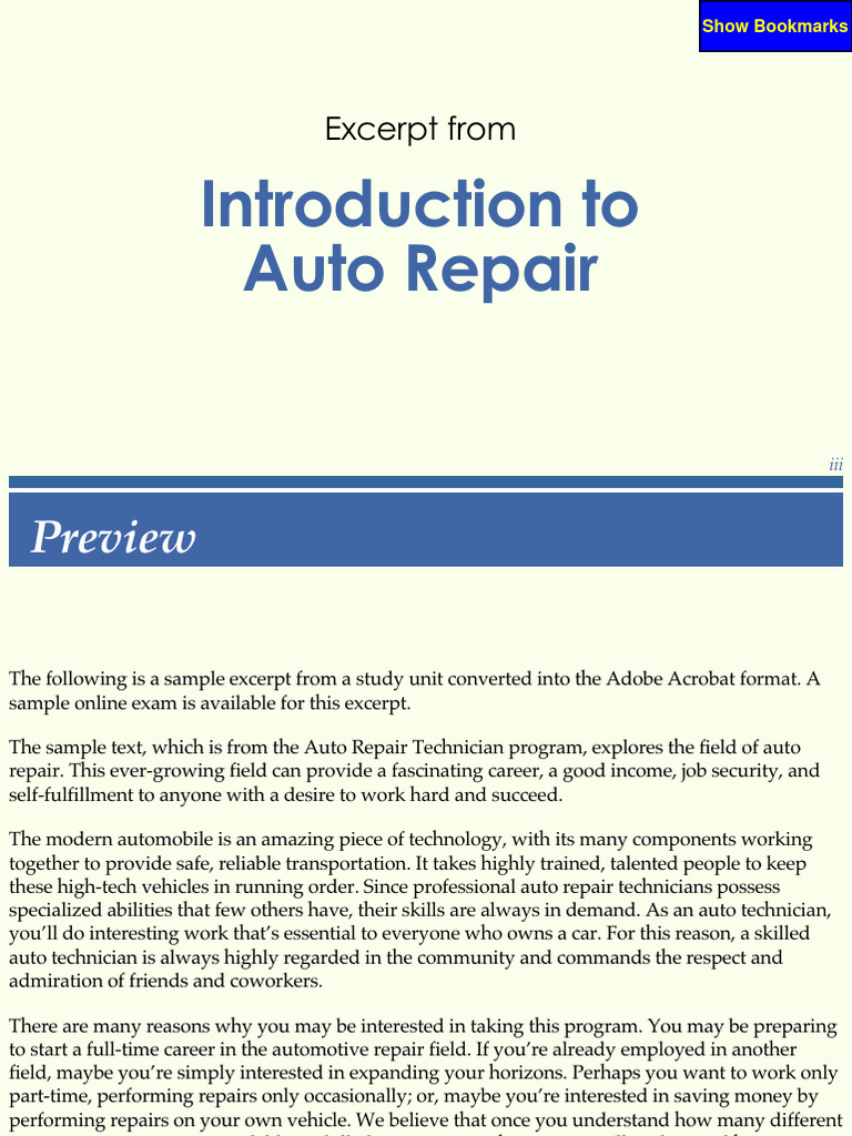 004 Sample | PDF | Auto Mechanic | Car