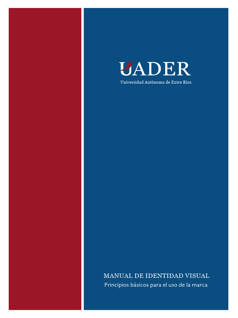 Manual de Identidad Visual UADER | PDF