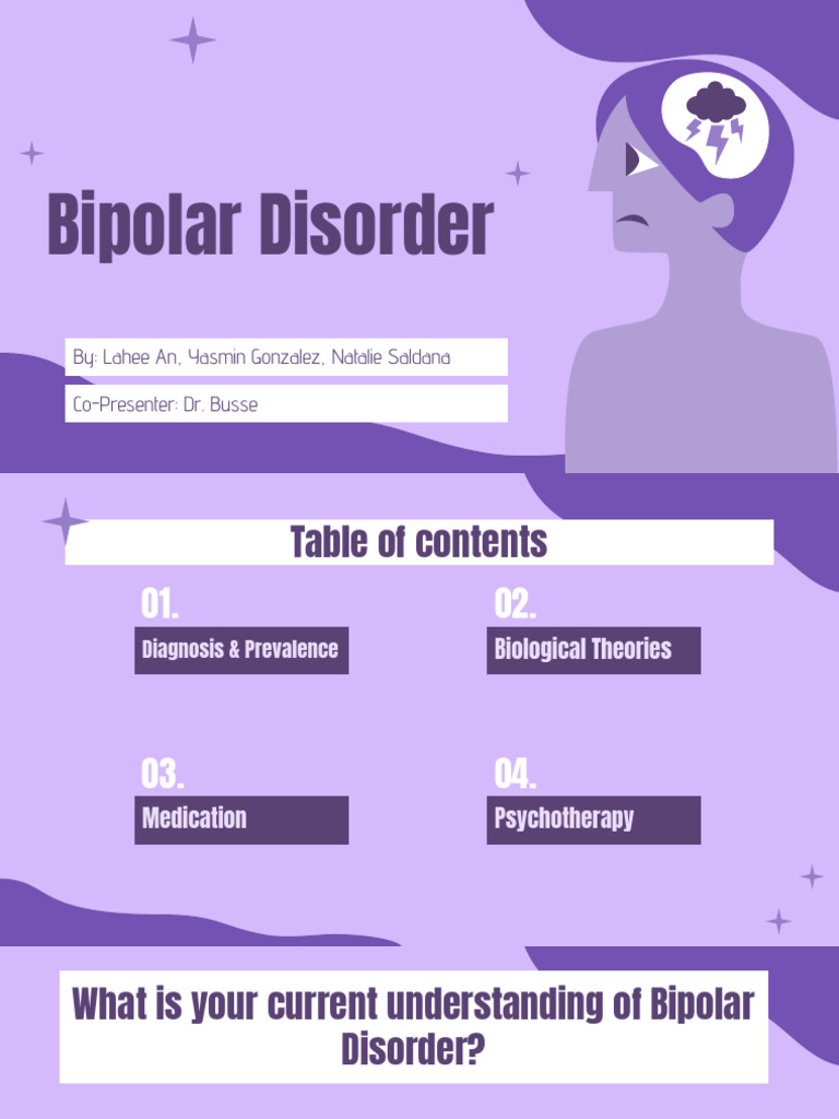 bipolar disorder slides | PDF | Bipolar Disorder | Mood Disorders