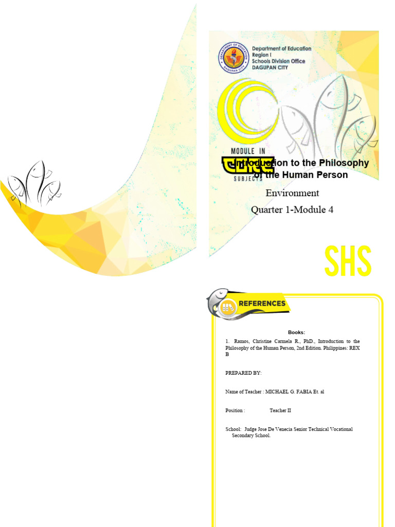 SHS 12-Intro. To Philosophy-Q1-Module 4 | PDF | Ecology | Nature