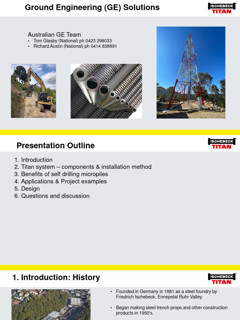 Titan Micropiles: Engineering Solutions | PDF | Deep Foundation ...