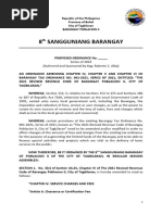 Barangay Ordinance Sample Template 2024 | PDF | Common Law | Legal ...
