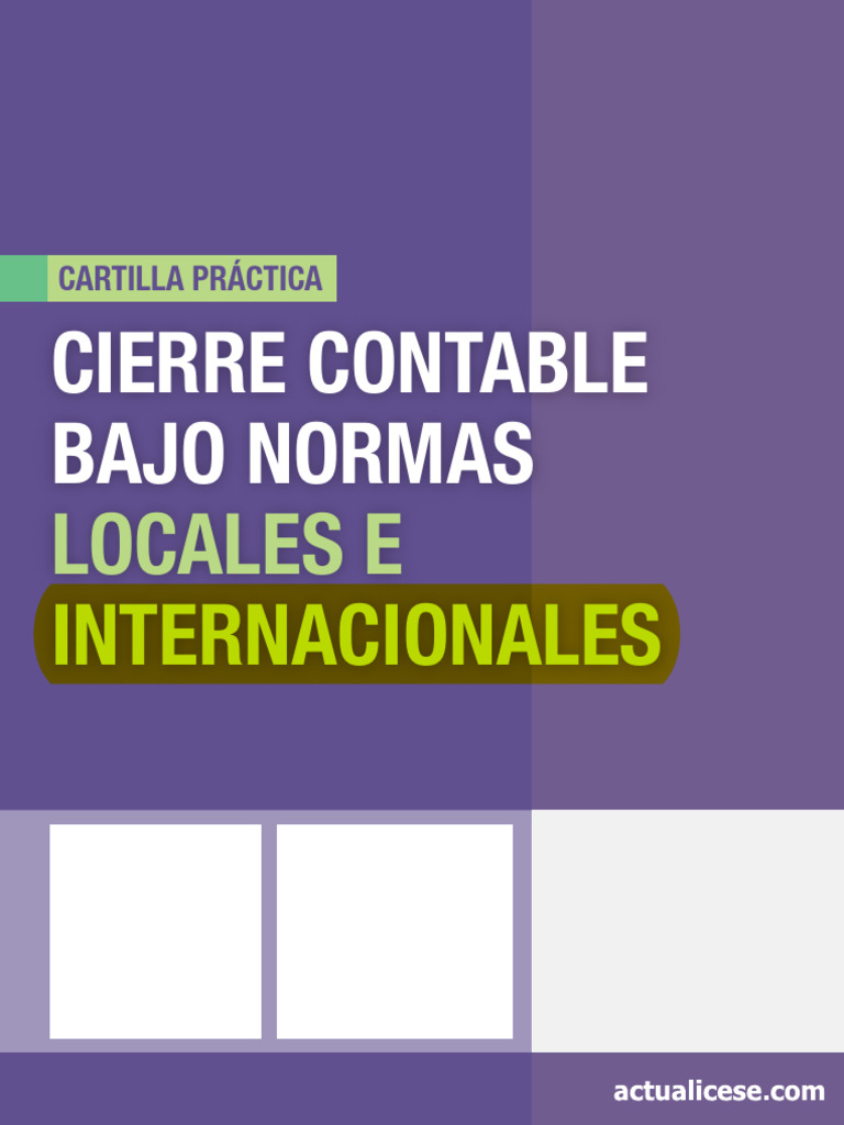 Cartilla Cierre Contable 2016 1 | PDF | Cheque | Bancos