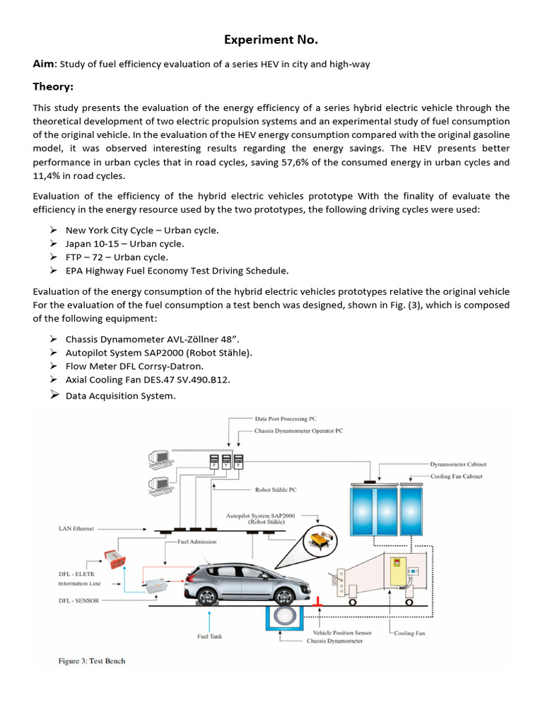 Fuel Efficiency Evaluation Series Hev Pdf Fuel Economy In
