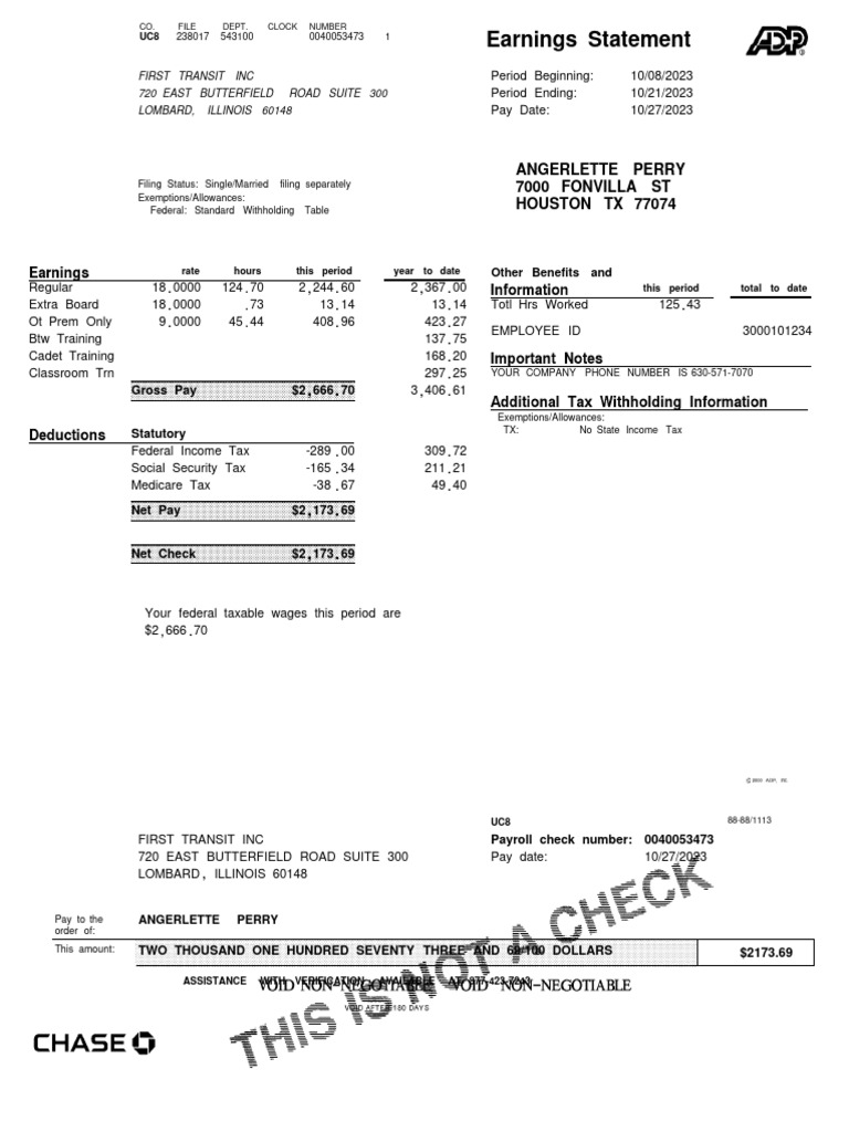 Earnings Statement: Other Benefits and | PDF | Money | Wealth