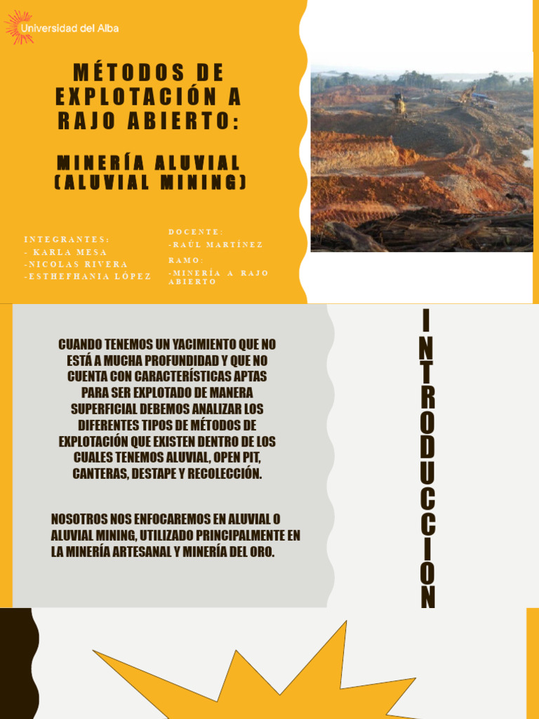 Métodos de Explotación A Rajo Abierto FINAL | PDF | Minería | Entorno ...