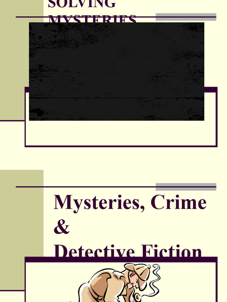 Mystery Crime Detective Fiction Pdf Detective Fiction Mystery