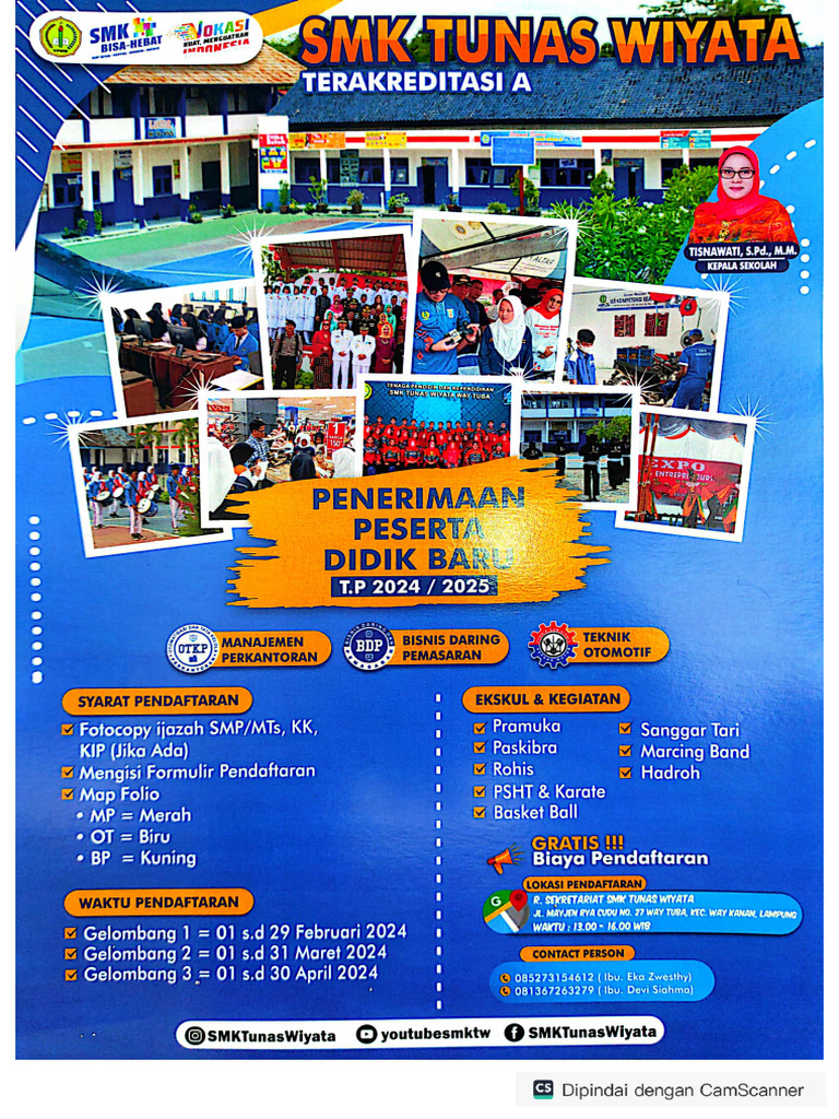 PPDB SMK Tunas Wiyata Way Tuba | PDF