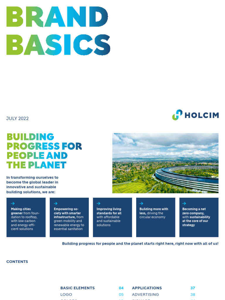 NEW Holcim - Guideline - Basics | PDF | Typefaces | Typography