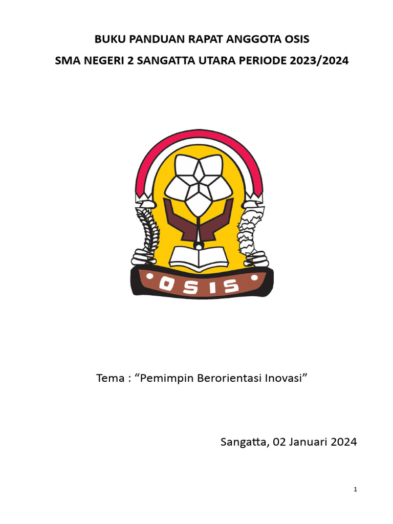 Buku Panduan Rapat Anggota OSIS | PDF