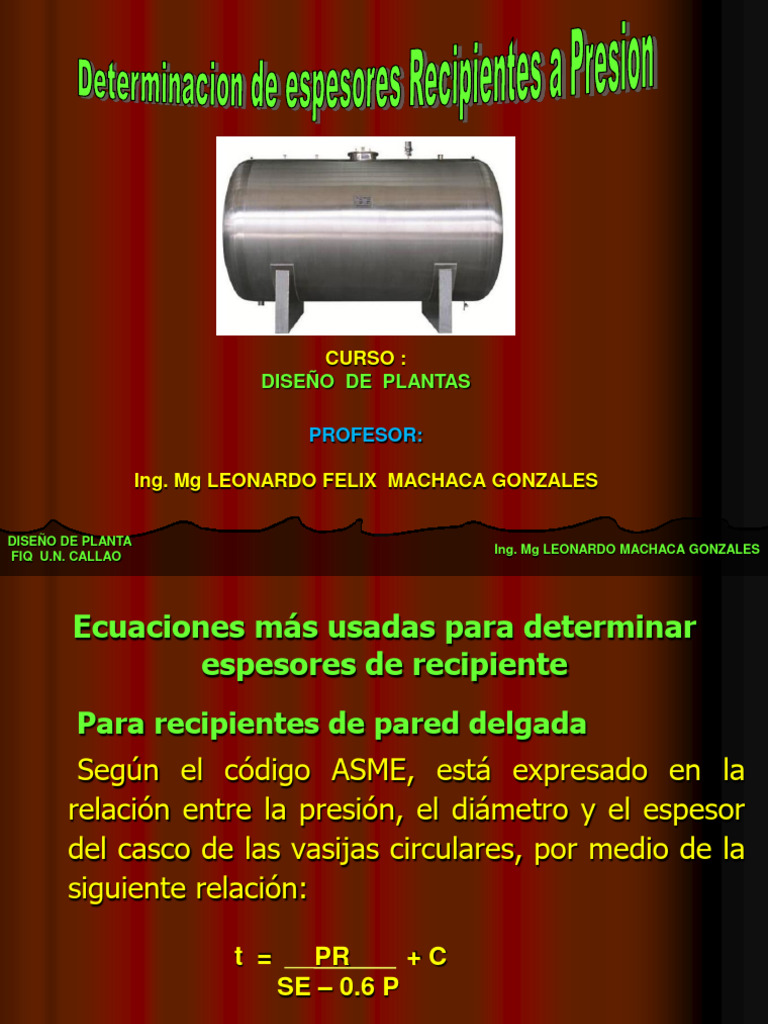 Diseño de Recipiente A Presion 2021B | PDF | Mecánica | Ciencias fisicas