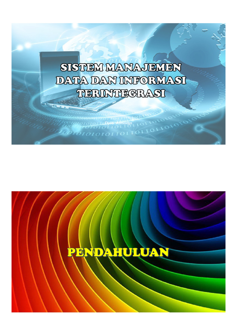 Manajemen Data Terintegrasi | PDF