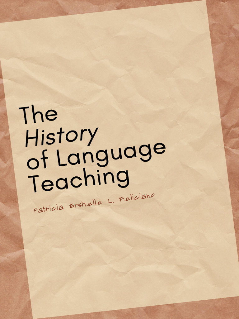 The History of Language Teaching | PDF | Aristotle | Second Language