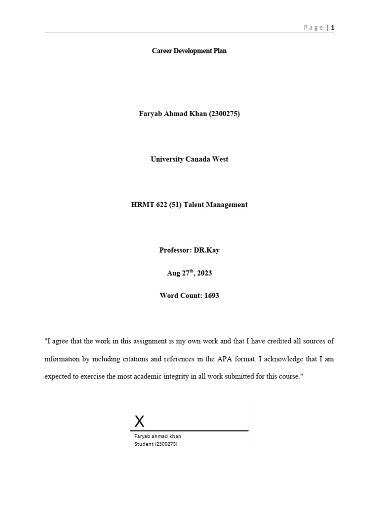 Career Development Plan Assignment 2 | PDF | Cost Of Living | Salary