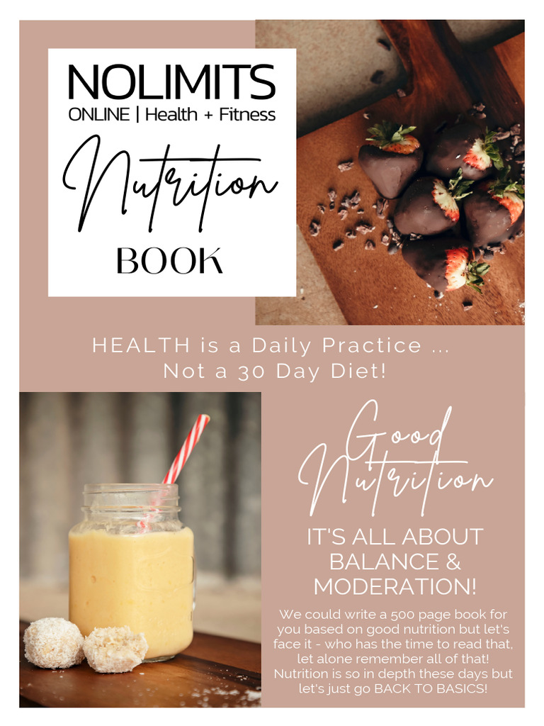 NOLIMITS Nutrition Book | PDF | Nutrition | Diet & Nutrition