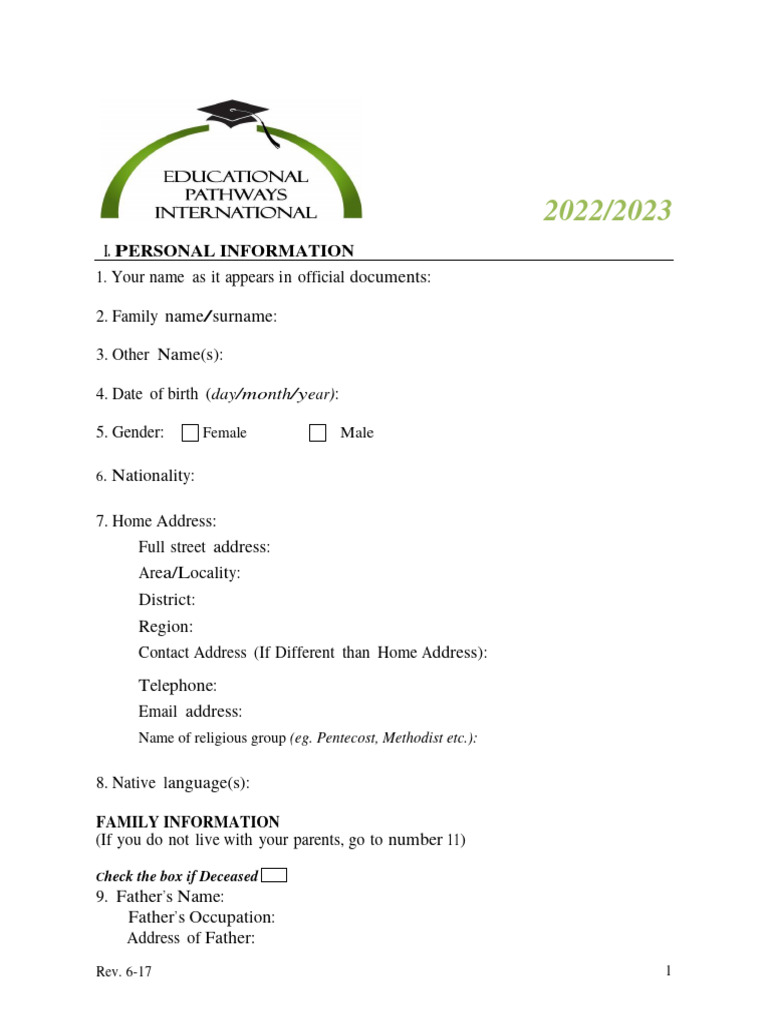 Epi Application Form 2022-23 | PDF | Intellectual Giftedness | Learning
