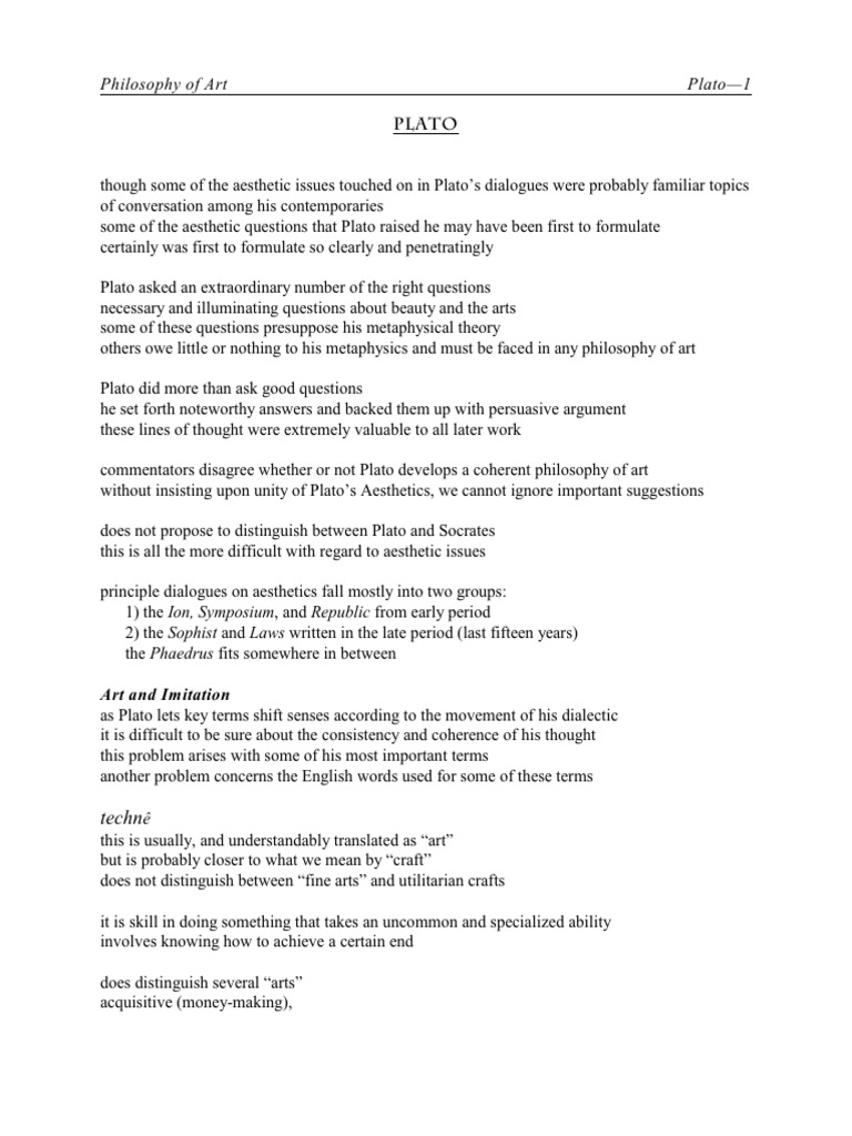 Plato | Download Free PDF | Plato | Beauty