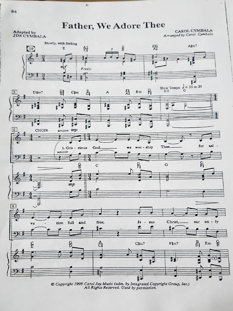 Father, We Adore Thee | PDF