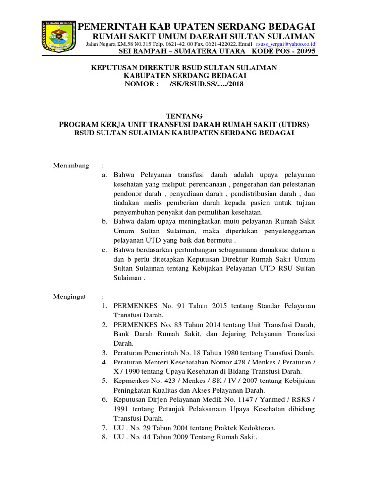 SK Program Kerja UTD 2022 - 20-017 - Nanda Aprianty | PDF