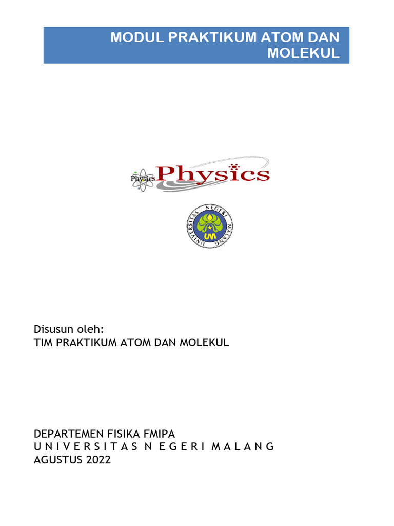 Modul Praktikum Atom Dan Molekul | PDF