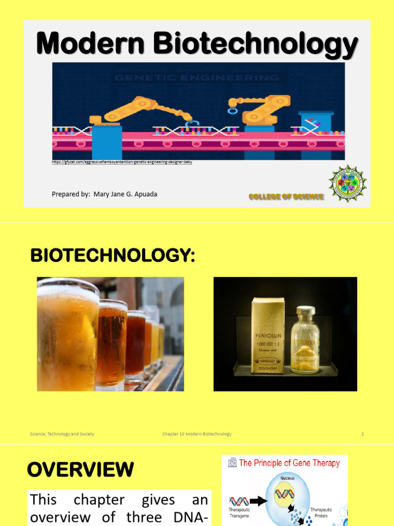Overview of Modern Biotechnology | PDF | Biotechnology | Genetic ...