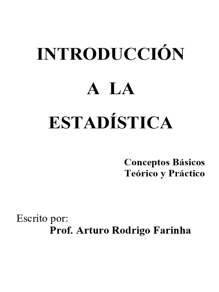 Introduccion A La Estadistica | PDF | Muestreo (Estadísticas) | Desviación Estándar