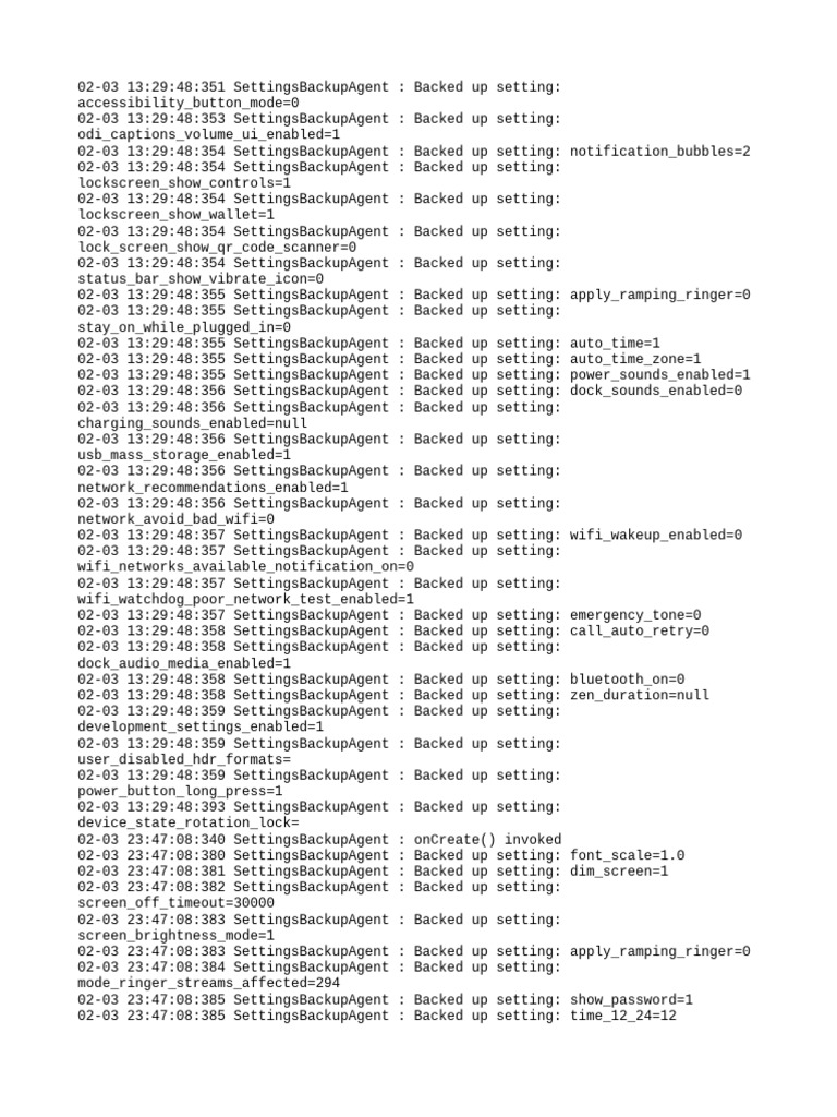 Settings Provider | PDF | Mobile Phones | Smartphone