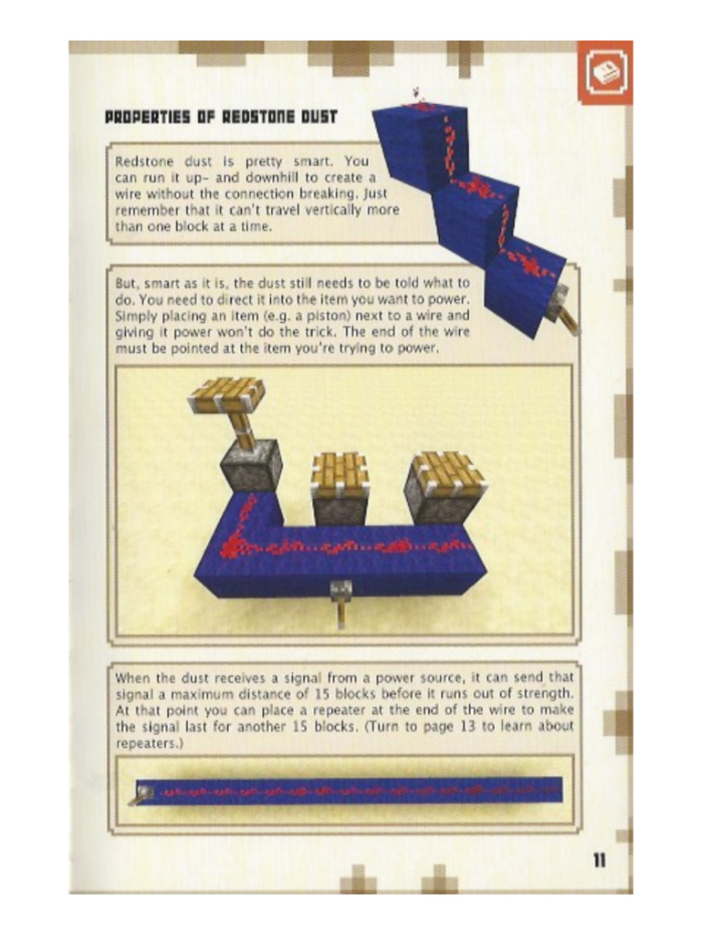 MINECRAFT Redstone Guide For Beginners | PDF