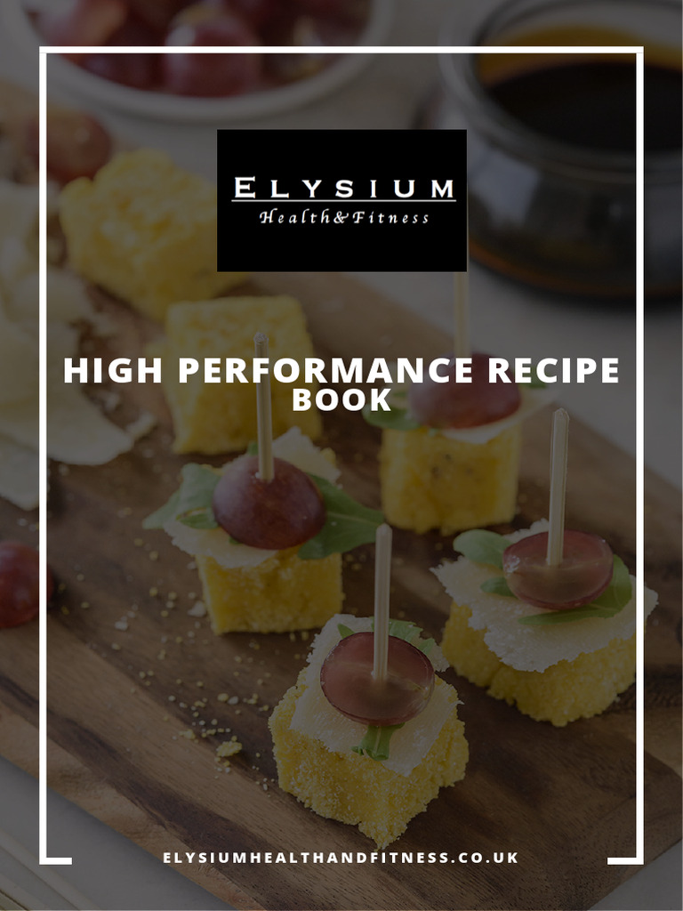 High-Performance Recipes | PDF | Cooking | Baking