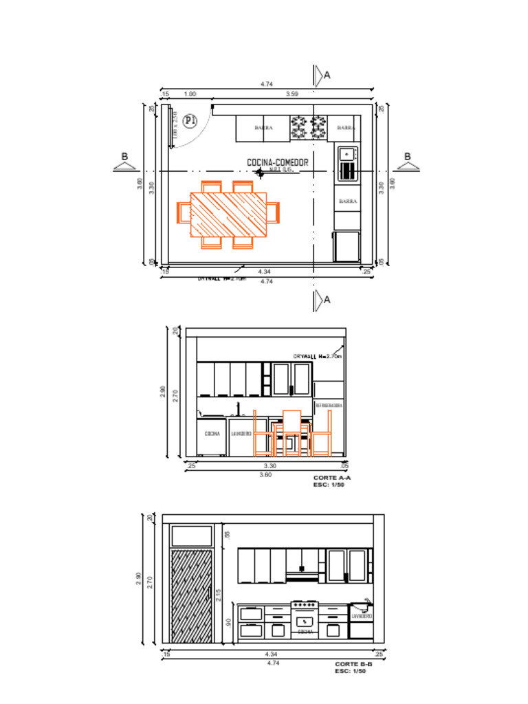 Plano de Cocina-Comedor | PDF