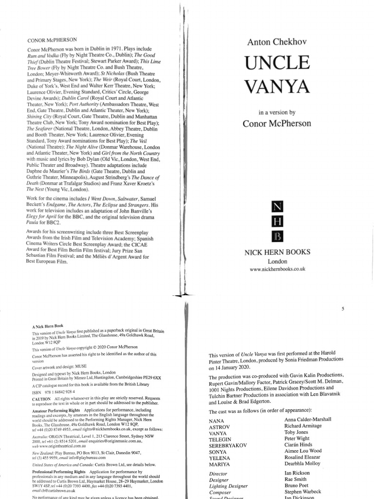 Uncle Vanya | PDF