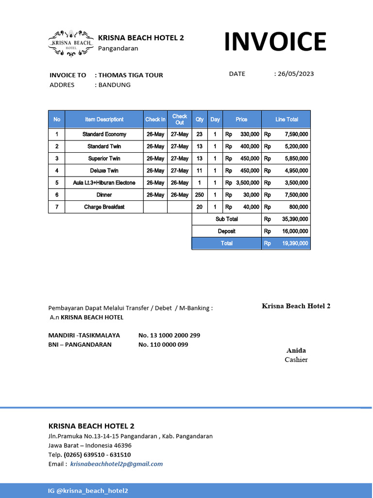 INVOICE THOMAS | PDF