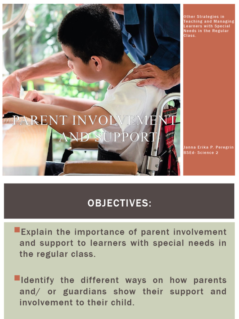 Parent Involvement and Support | PDF | Individualized Education Program ...