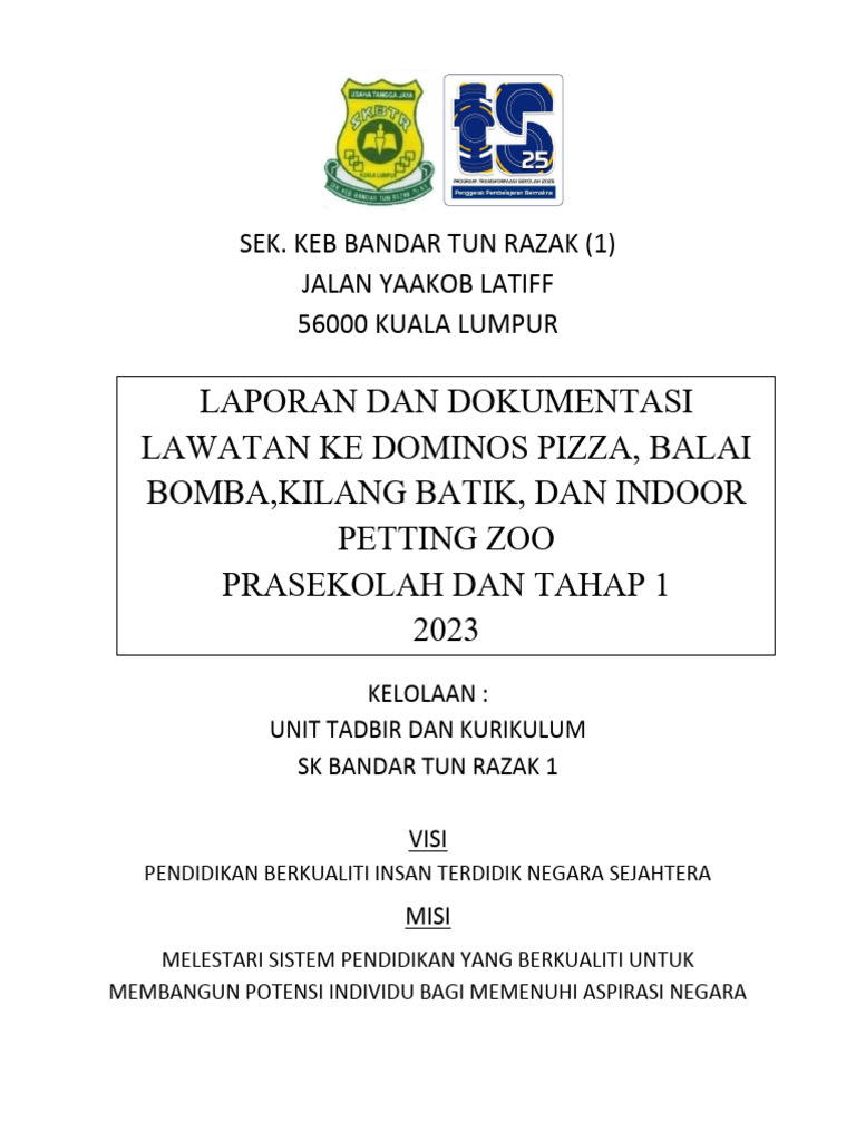 Laporan Lawatan 2023 | PDF