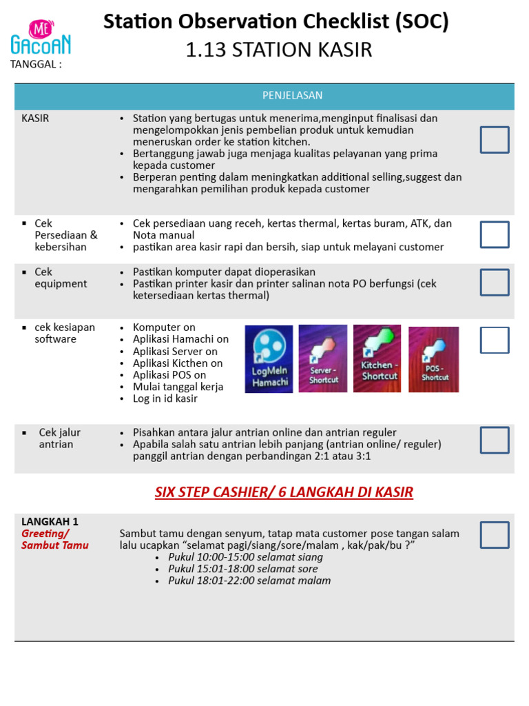 SOC Kasir | PDF