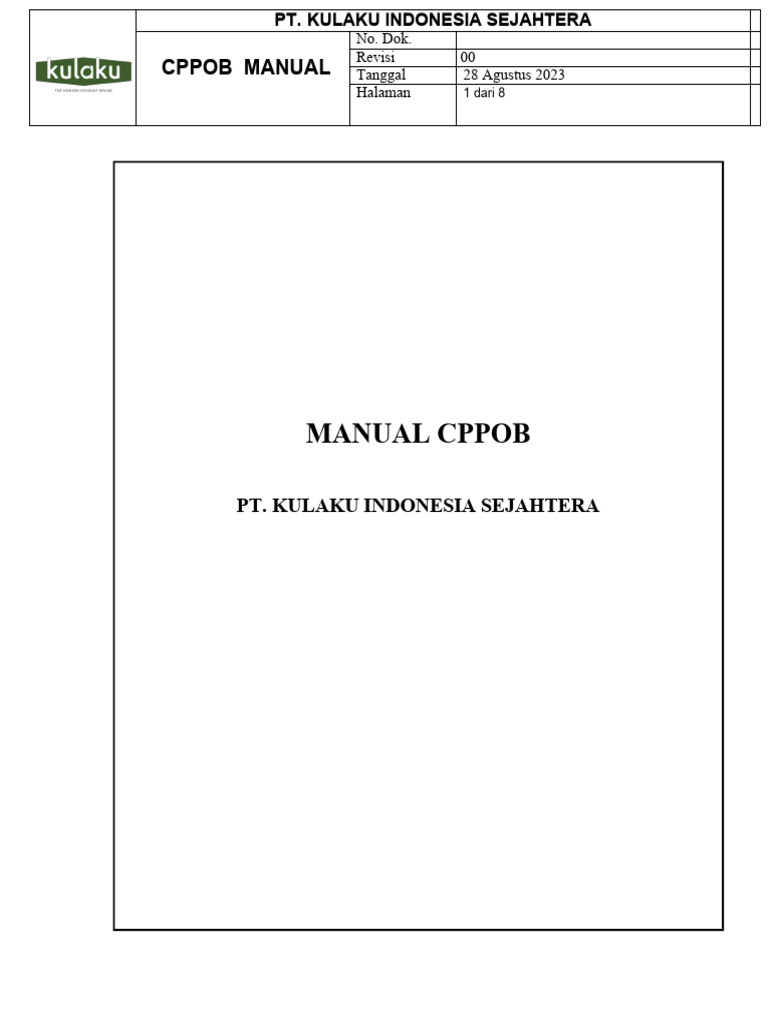 Tugas 1a Manual CPPOB | PDF