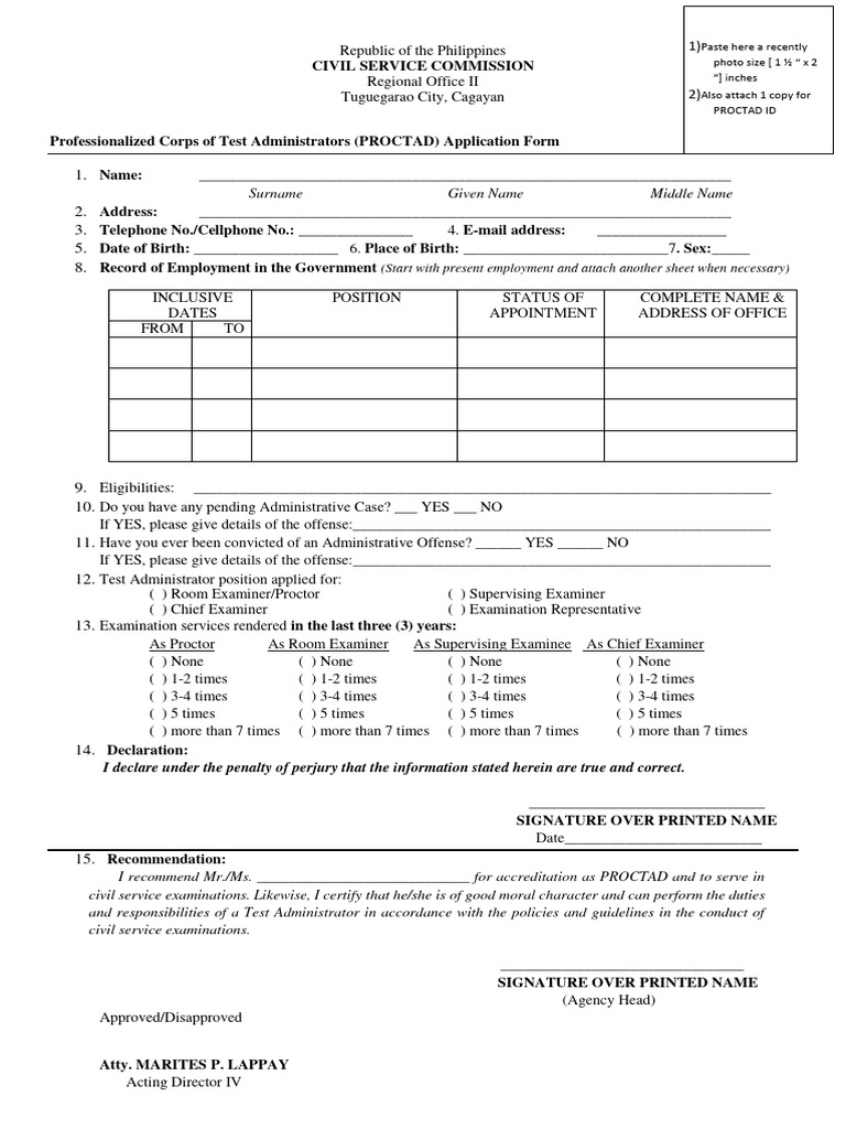 PROCTAD Form - Agency 1 | PDF | Government | Justice
