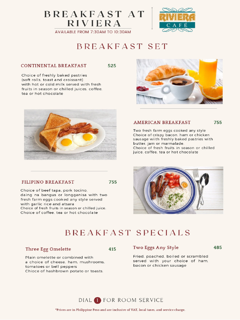 Breakfast-Menu Sept2023 | PDF