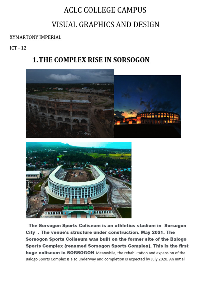 Sorsogon Sports Coliseum Overview | PDF