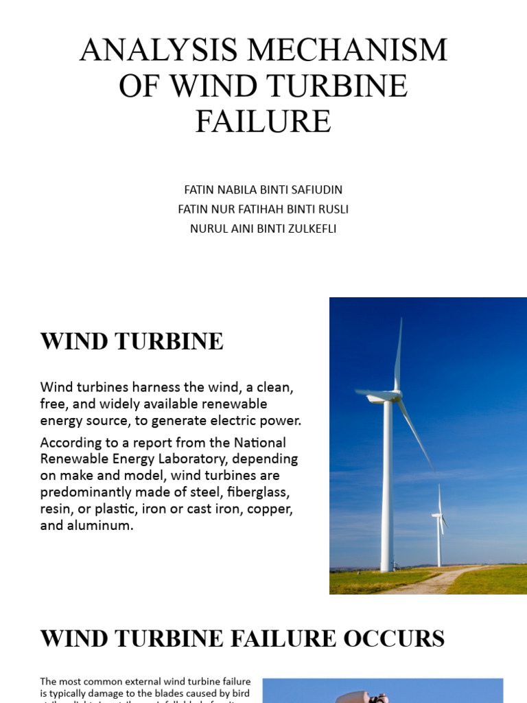 Analysis Mechanism of Wind Turbine Failure | PDF | Wind Turbine | Wound
