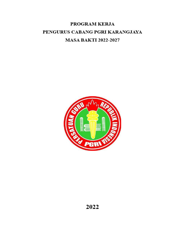 Program Kerja Pgri | PDF