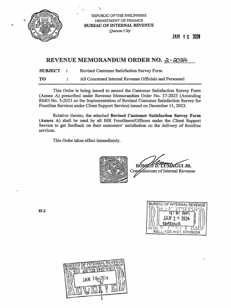 RMO No. 2-2024 | PDF