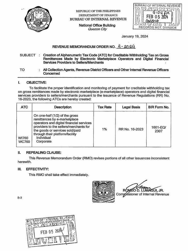 RMO No. 4-2024 | PDF