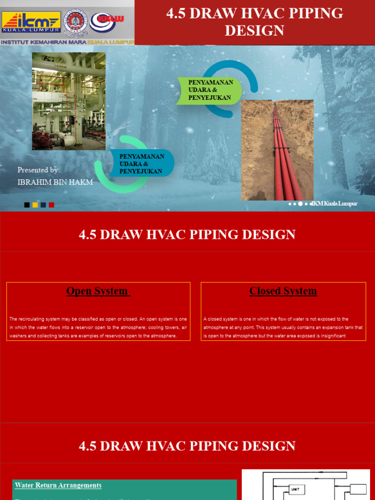 4.5 Draw Hvac Piping Design | PDF | Pipe (Fluid Conveyance) | Plumbing