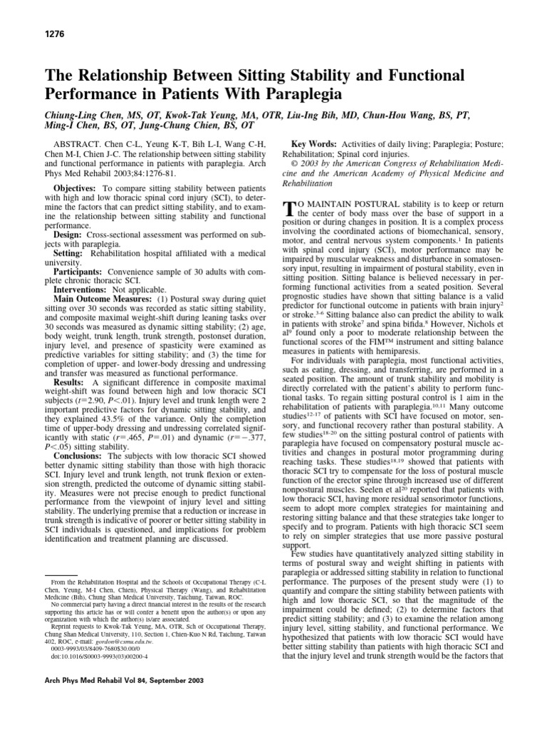 Ref 5 The Relationship Between Sitting Stability and Functional Performance in Patients With ...