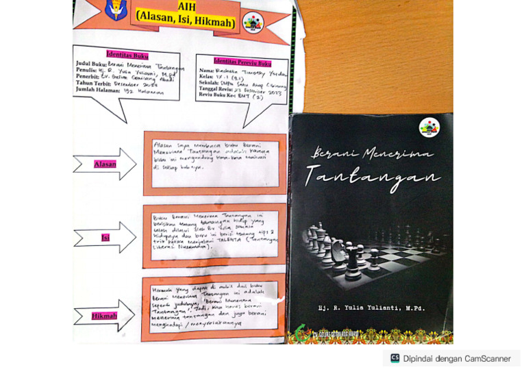 Rachelia Timothy Yordan - SMPN Satu Atap Cibitung - Reviu Buku Berani ...