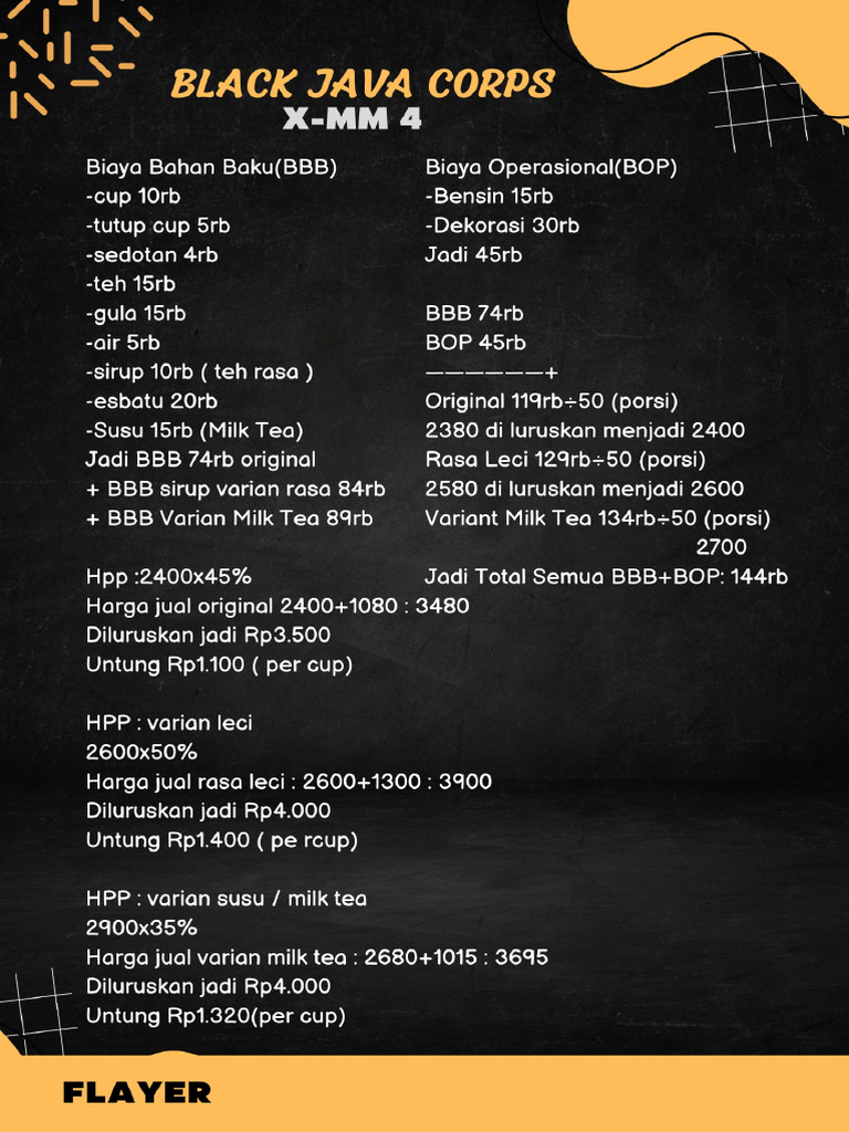 Flayer Black Java Corps | PDF