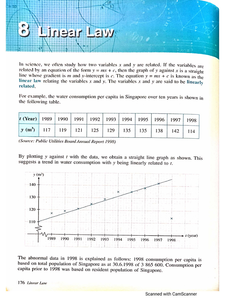 Chapter 8 Linear Law | PDF